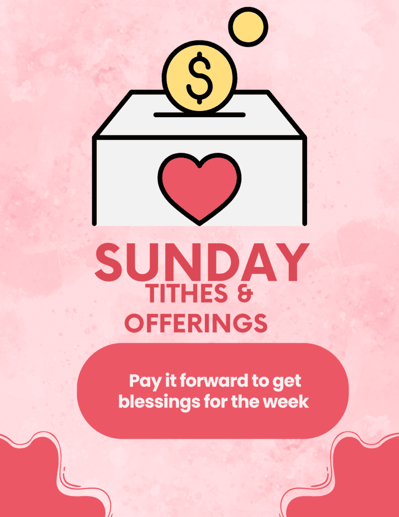 Sunday Tithes and Offerings - BeGood Organix